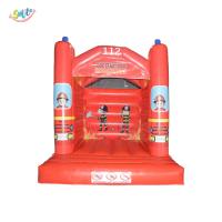 China Commercial Grade Fire Truck Inflatable Bouncer Party Rental Firefighter Theme Bouncy Castle Kids Jumping House（YKB107) for sale