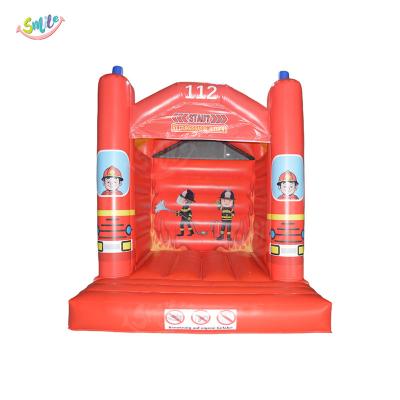 China Commercial Grade Fire Truck Inflatable Bouncer Party Rental Firefighter Theme Bouncy Castle Kids Jumping House（YKB107) for sale