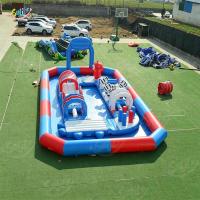 China Commercial Grade Inflatable Water Obstacle Course Pool Slide Inflatable Water Park for Party Rental Outdoor Water Game(YKF058) for sale
