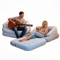 China Inflatable Sofa Air Bed Blow Up Couch Portable Lounger for Camping Home Indoor Outdoor Leisure Furniture Flocked Surface(WGSFC0825) for sale