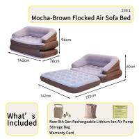 China Inflatable Sofa Air Bed Blow Up Couch Portable Lounger for Camping Home Indoor Outdoor Leisure Furniture Flocked Surface(WGSFC0825) for sale
