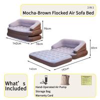 China Inflatable Sofa Air Bed Blow Up Couch Portable Lounger for Camping Home Indoor Outdoor Leisure Furniture Flocked Surface(WGSFC0825) for sale