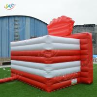 China Commercial Grade Inflatable Popcorn Kiosk Red White Inflatable Concession Stand Food Booth for Kids Party Rental Event(YKT034) for sale
