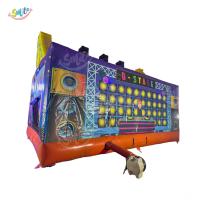 China Commercial Grade Disco Inflatable Stage Bouncy House Rock Band Theme Inflatable Bouncer For Party Event Rental for sale