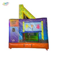 China Commercial Grade Disco Inflatable Stage Bouncy House Rock Band Theme Inflatable Bouncer For Party Event Rental for sale