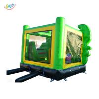China Giant Dinosaur Inflatable Bouncy Castle Slide Combo Kids Prehistoric Adventure Playground For Party Event Rentals(YKC216) for sale