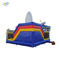 China Durable PVC Inflatable Rocket Obstacle Course Commercial Grade Bouncer Slide Combo For Event Rental Business(YKC217) for sale