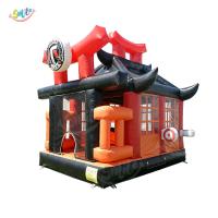 China Martial Arts Dojo Inflatable Bouncer Combo Commercial PVC Chinese Temple Bounce House for Kids Party Rental（YKB111) for sale