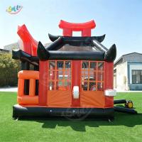 China Martial Arts Dojo Inflatable Bouncer Combo Commercial PVC Chinese Temple Bounce House for Kids Party Rental（YKB111) for sale