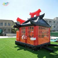 China Martial Arts Dojo Inflatable Bouncer Combo Commercial PVC Chinese Temple Bounce House for Kids Party Rental（YKB111) for sale