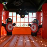 China Martial Arts Dojo Inflatable Bouncer Combo Commercial PVC Chinese Temple Bounce House for Kids Party Rental（YKB111) for sale