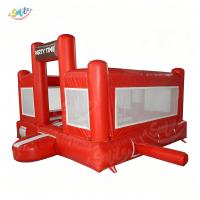China Red Party Time Inflatable Bouncer Commercial PVC Bouncy Castle Kids Jumping House for Event Rental Business（YKB112) for sale