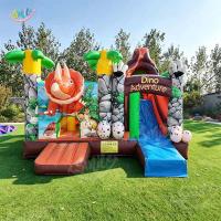 China Commercial Grade Dinosaur Inflatable Bounce House Slide Combo Dino Adventure PVC Bouncy Castle for Party Rental（YKC260908) for sale