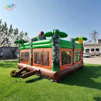 China Commercial Grade Dinosaur Inflatable Bounce House Slide Combo Dino Adventure PVC Bouncy Castle for Party Rental（YKC260908) for sale
