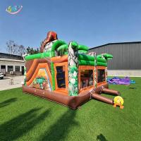 China Commercial Grade Dinosaur Inflatable Bounce House Slide Combo Dino Adventure PVC Bouncy Castle for Party Rental（YKC260908) for sale
