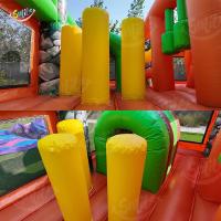 China Commercial Grade Dinosaur Inflatable Bounce House Slide Combo Dino Adventure PVC Bouncy Castle for Party Rental（YKC260908) for sale