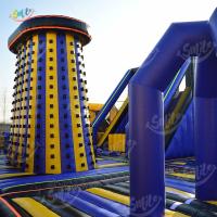 China Commercial Grade Neon Inflatable Obstacle Course Party Rental Glow Fun Park Bouncer Slide Combo Playground For Events（YKF059) for sale