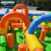 China Commercial Grade Inflatable Maze Obstacle Course Party Rental Kids Fun Park Jump Bouncer Playground For Outdoor Events(YKF060) for sale