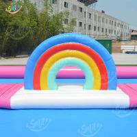 China Commercial Grade Unicorn Inflatable Water Obstacle Course Party Rental Floating Aqua Park Bouncer For Swimming Pool (YKF062) for sale