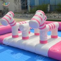 China Commercial Grade Unicorn Inflatable Water Obstacle Course Party Rental Floating Aqua Park Bouncer For Swimming Pool (YKF062) for sale