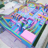 China Giant Inflatable Obstacle Course Theme Park Commercial Grade Inflatable Playground Park for Kids Party Rental Business(YKF063) for sale