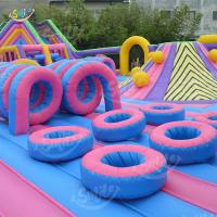 China Giant Inflatable Obstacle Course Theme Park Commercial Grade Inflatable Playground Park for Kids Party Rental Business(YKF063) for sale