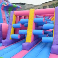 China Giant Inflatable Obstacle Course Theme Park Commercial Grade Inflatable Playground Park for Kids Party Rental Business(YKF063) for sale