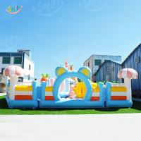 China Giant Inflatable Obstacle Course Theme Park Commercial Grade Rabbit Carrot Theme Inflatable Park for Kids Party Rental(YKF065) for sale