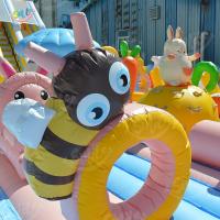 China Giant Inflatable Obstacle Course Theme Park Commercial Grade Rabbit Carrot Theme Inflatable Park for Kids Party Rental(YKF065) for sale