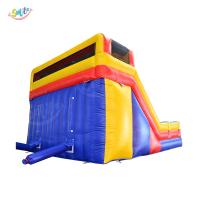 China Commercial Grade Inflatable Dual Lane Slide 4.5m Inflatable Bouncer Slide for Kids Party Rental Business(YKH069) for sale