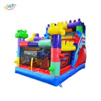 China Commercial Grade Inflatable Bouncer Slide Building Block Theme Inflatable Bouncy Castle for Kids Party Rental Business(YKH071) for sale