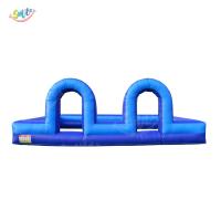 China Commercial Grade Inflatable Foam Pit With Arches 5x7m Blue PVC Foam Party Pool For Rental Business(YKG161) for sale