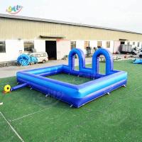 China Commercial Grade Inflatable Foam Pit With Arches 5x7m Blue PVC Foam Party Pool For Rental Business(YKG161) for sale