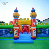 China Large Inflatable Obstacle Course Kids Party Rental Commercial Grade Animal Theme Bouncer Slide Playground Combo for sale
