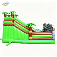 China Large Inflatable Obstacle Course Kids Party Rental Commercial Grade Dinosaur Bouncer Slide Playground Combo Park（YKF010) for sale