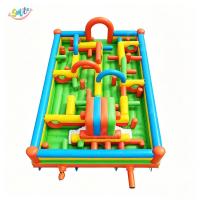 China Large Inflatable Obstacle Course Kids Party Rental Commercial Grade Inflatable Playground Bouncer Slide Combo(YKF027) for sale