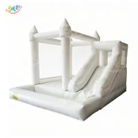 China Commercial Grade White Inflatable Wedding Castle Party Rental Kids Adults Bouncer Slide Combo Jumping Castle Ball Pit（YKC220) for sale