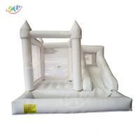 China Commercial Grade White Inflatable Wedding Castle Party Rental Kids Adults Bouncer Slide Combo Jumping Castle Ball Pit（YKC220) for sale