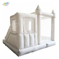 China Commercial Grade White Inflatable Wedding Castle Party Rental Kids Adults Bouncer Slide Combo Jumping Castle Ball Pit（YKC220) for sale