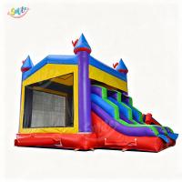 China Commercial Grade Inflatable Bouncer Slide Combo Pixel World Theme Party Rental Kids Jumping Castle Playground（YKC221) for sale