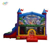 China Commercial Grade Inflatable Bouncer Slide Combo Pixel World Theme Party Rental Kids Jumping Castle Playground（YKC221) for sale