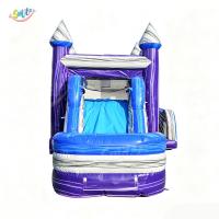 China Giant Purple Blue Marble Inflatable Bouncer Slide Combo Commercial Grade Kids Jumping Castle for Party Rental Business（YKC222) for sale