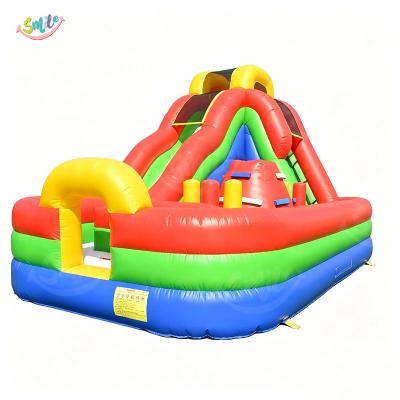 China Commercial Inflatable Volcano Climbing Slide Adventure Theme Bouncer Slide Combo For Party Rental(YKF028) for sale