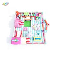 China Soft Inflatable Toddler Playground Indoor Kids Amusement Play Center Combination With Mini Slide For Preschool(YKF029) for sale