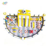 China Commercial Inflatable Space Theme Amusement Park Giant Astronaut Rocket Slide Playground For Kids Party Rental(YKF032) for sale