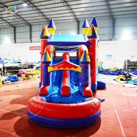 China Commercial Grade Circus Carnival Inflatable Bounce House Water Slide Combo with Pool Jumping Castle for Party Rental（YKC230) for sale