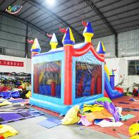 China Commercial Grade Circus Carnival Inflatable Bounce House Water Slide Combo with Pool Jumping Castle for Party Rental（YKC230) for sale