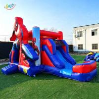 China Spider-Man Inflatable Water Slide Combo 6x4m Commercial Grade Bouncer House with Slide for Kids Backyard Party Rental（YKC231) for sale