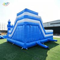 China Frozen Inflatable Bouncer House Combo 6x5x3.6m Elsa Anna Princess Castle Slide for Commercial Party Rental Kids Use(YKC232) for sale