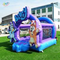China Commercial Grade Blue Puppy Theme Inflatable Bouncer Kids Jumping Castle Party Rental Bouncy House for Backyard(YKB115) for sale